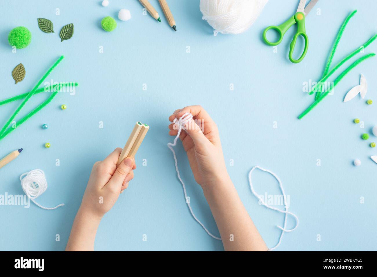 Step by step diy process of making snowdrops flowers. Creativity ...