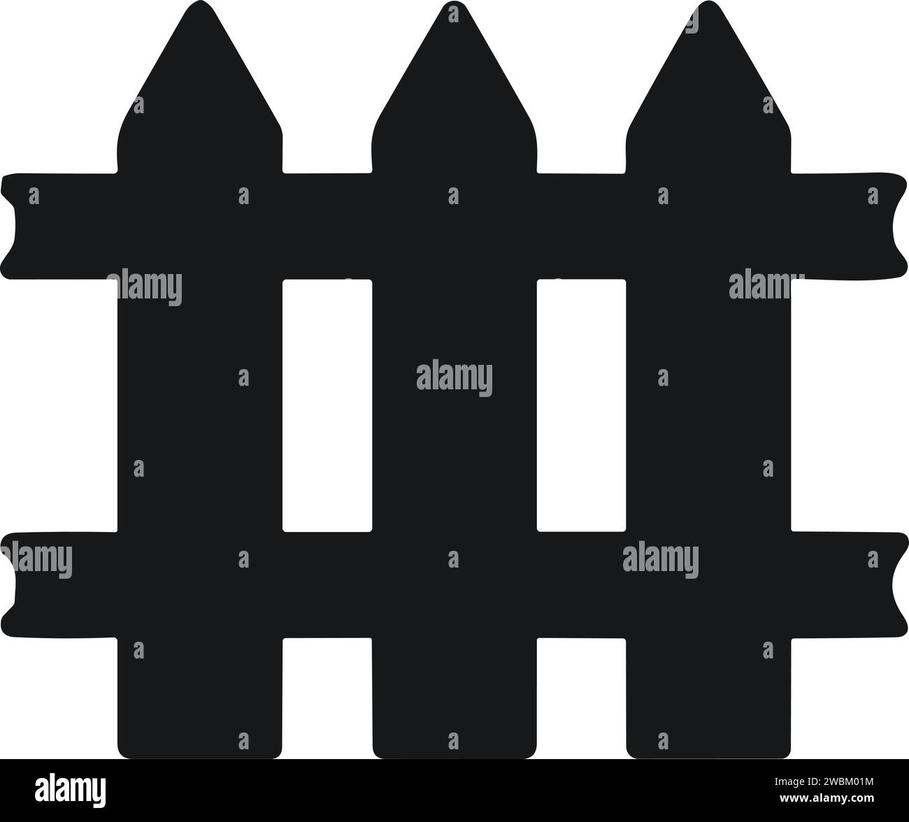 wooden fence vector, garden or farm palisade, gate or balustrade with ...