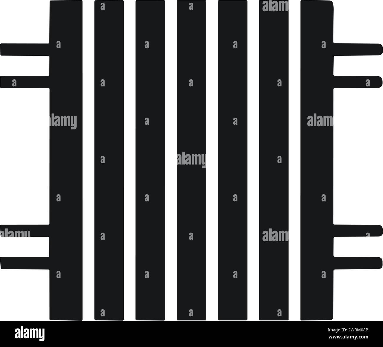 wooden fence vector, garden or farm palisade, gate or balustrade with ...