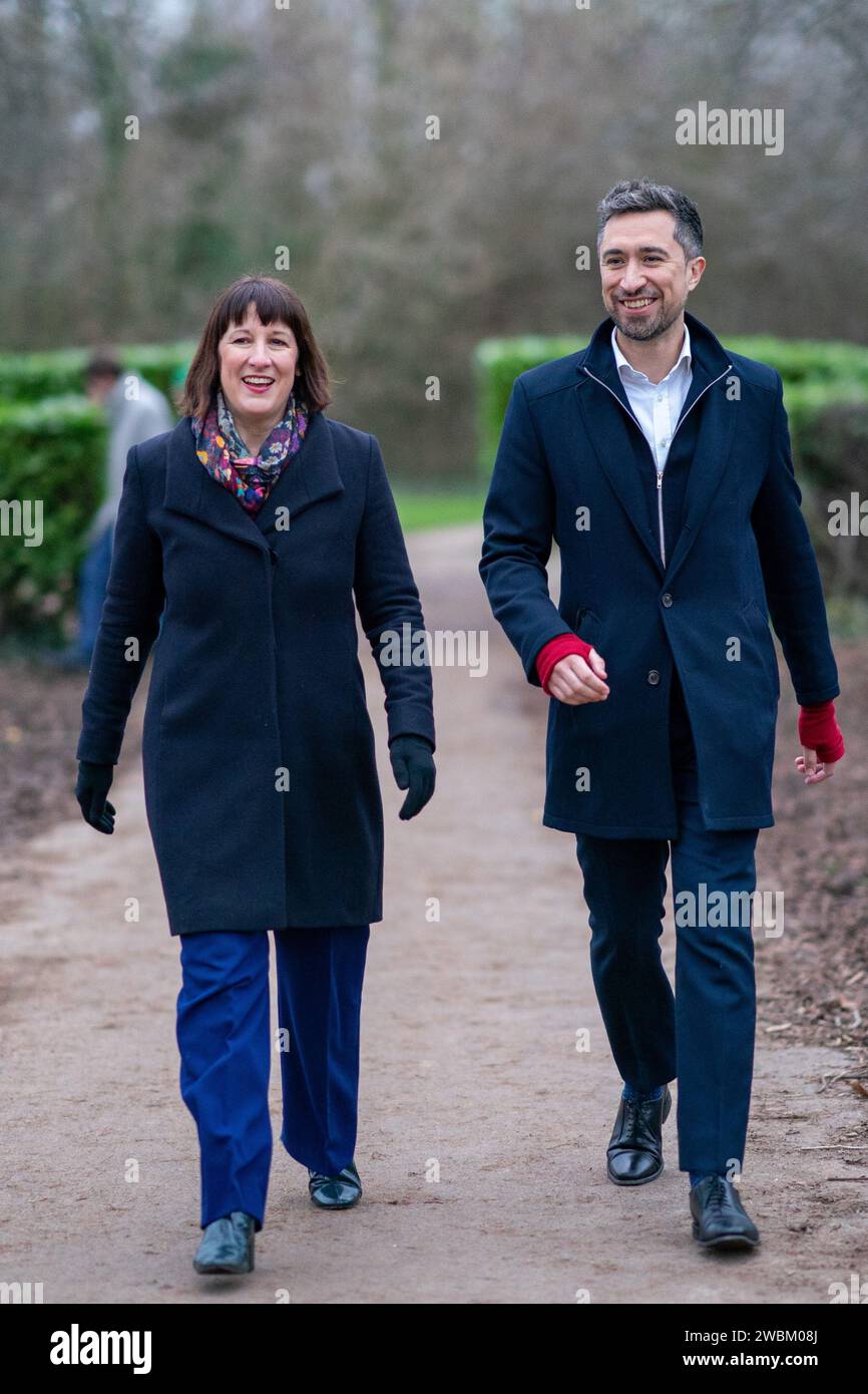 Shadow chancellor Rachel Reeves with Labour candidate for the Kingswood ...