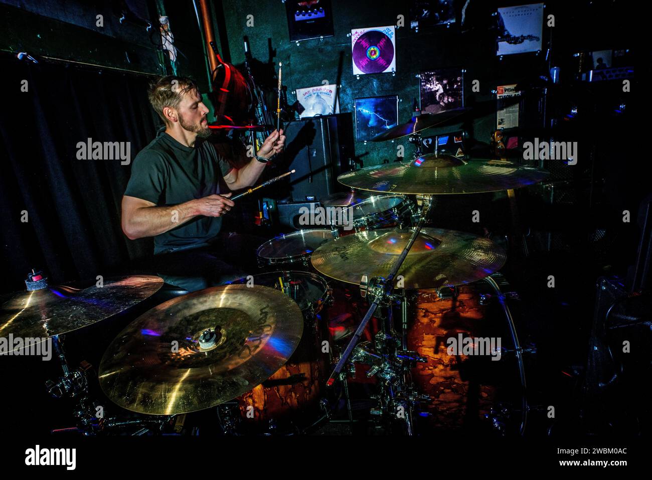 The band DIE SPITZ performs at the FarOut Lounge, Austin, Texas Stock ...