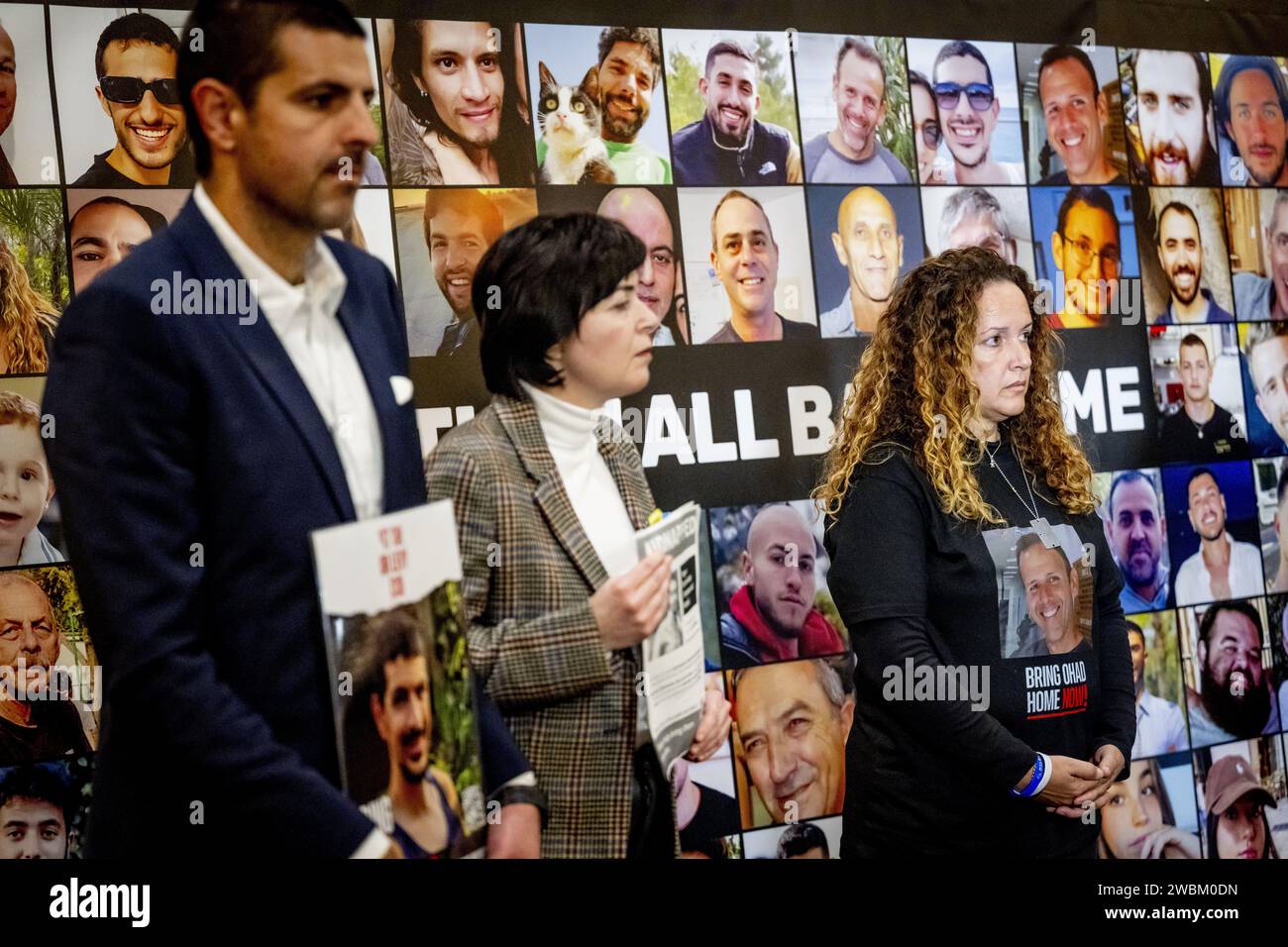 THE HAGUE - Michael Levi, Alina Borovinsky, Ayala Luzon Yahalomi during ...
