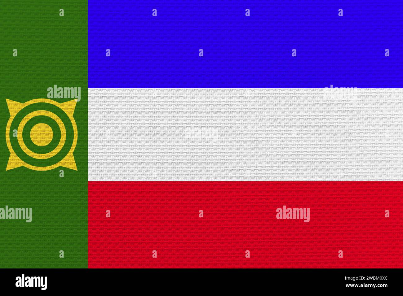 Flag of Khakassia, Fabric flag of Khakassia. Khakassia National Flag ...