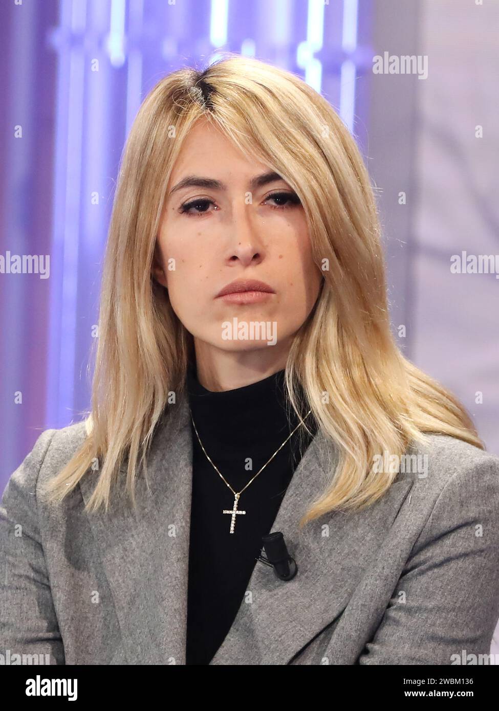 Rome, Italy. 11th Jan, 2024. Rome, Rai ex Teulada studios, TV broadcast ...