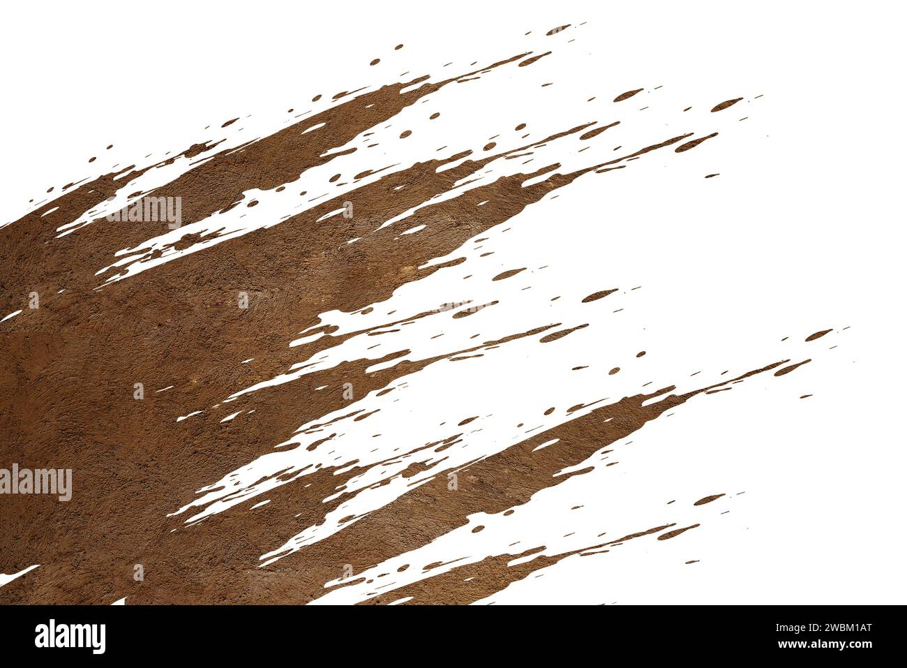 mud splash isolated on white background Stock Photo - Alamy