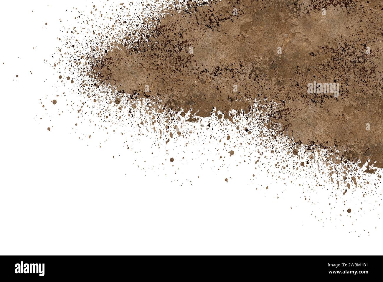 mud splash isolated on white background Stock Photo - Alamy