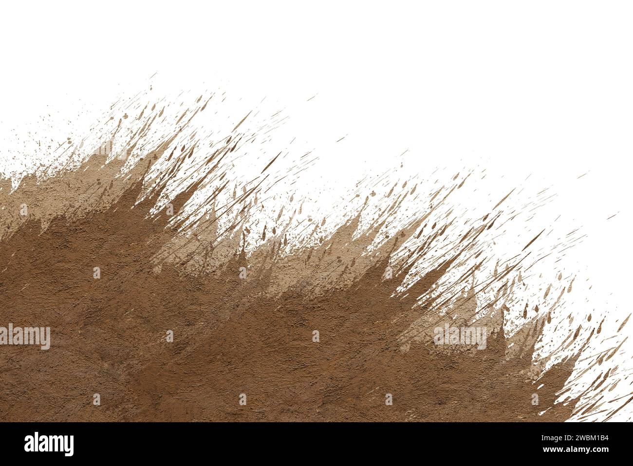 mud splash isolated on white background Stock Photo - Alamy