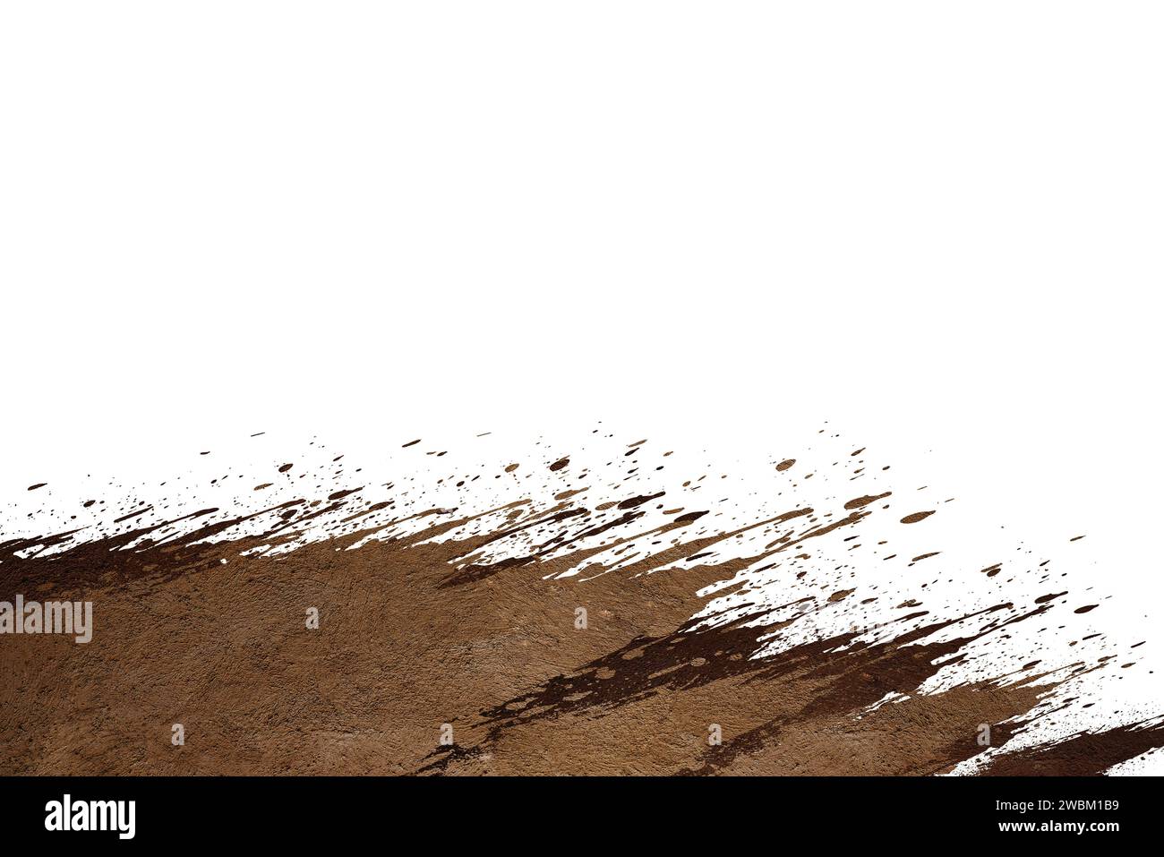 mud splash isolated on white background Stock Photo - Alamy