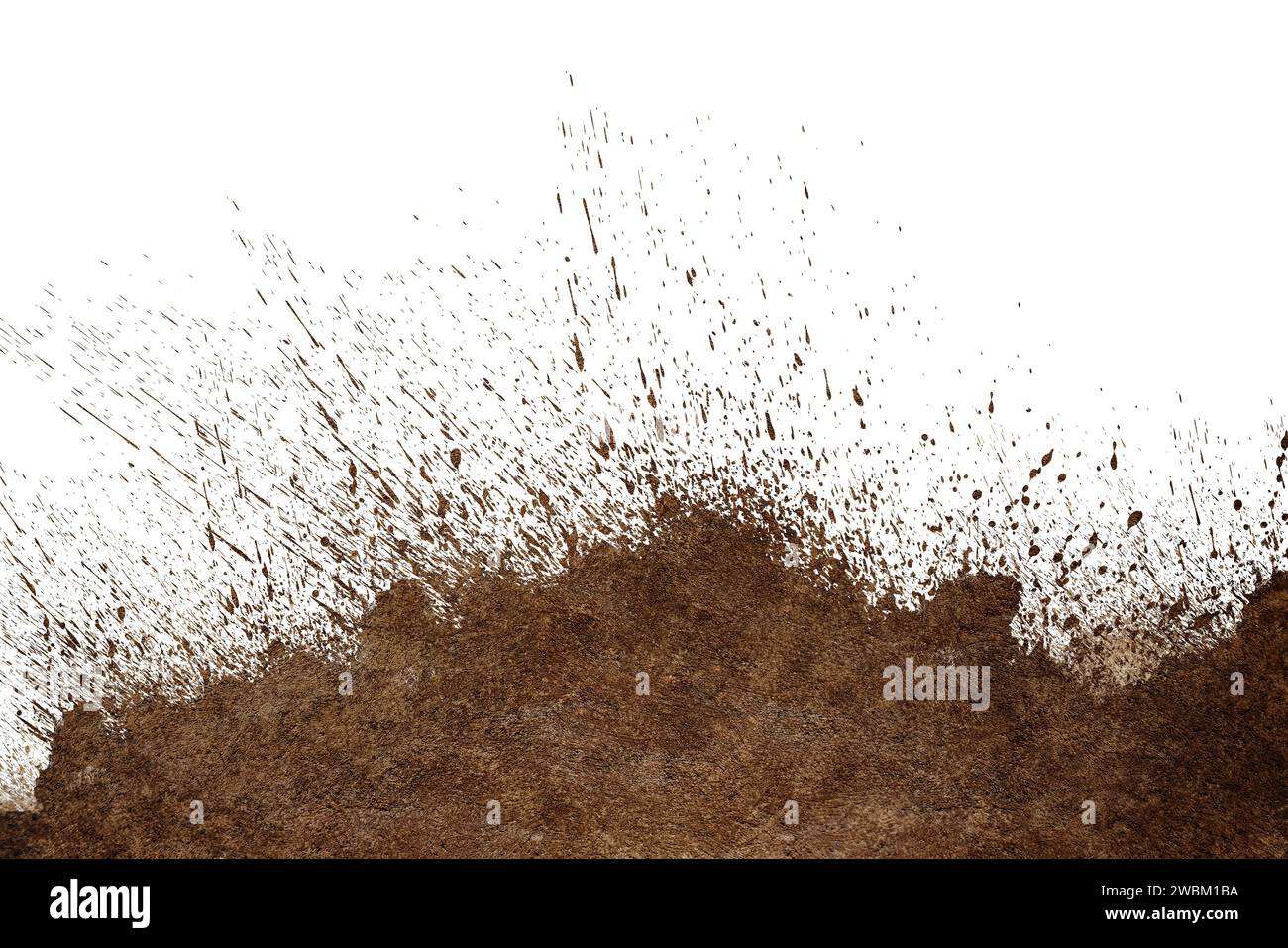 mud splash isolated on white background Stock Photo - Alamy