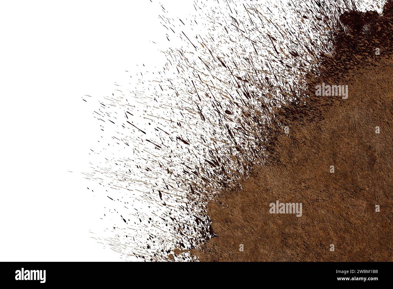 mud splash isolated on white background Stock Photo - Alamy