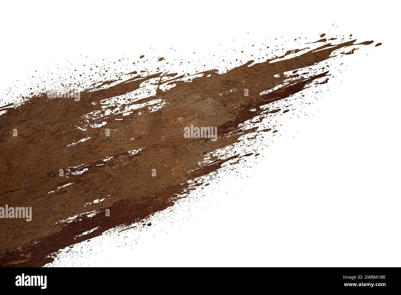 mud splash isolated on white background Stock Photo - Alamy