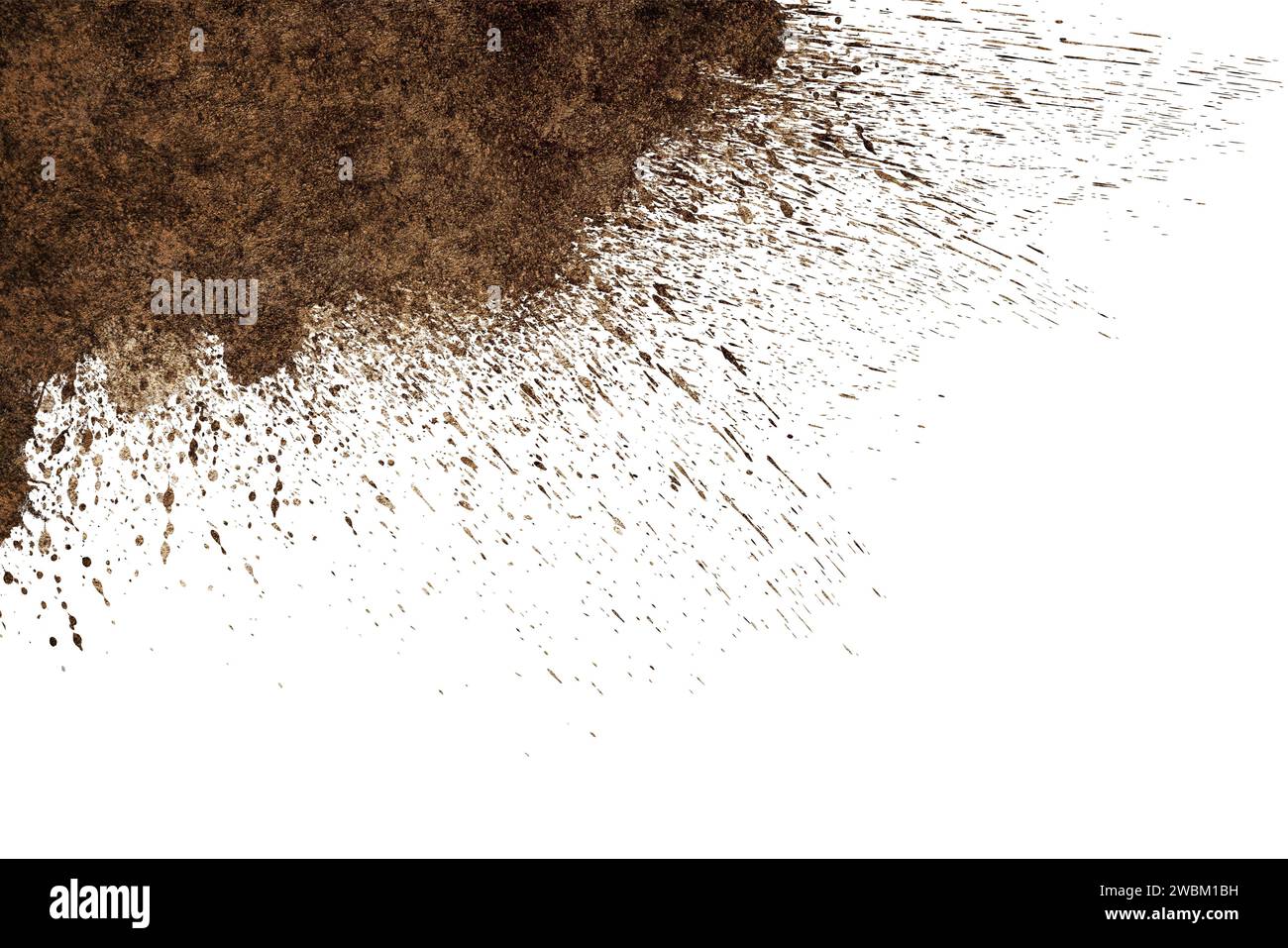 mud splash isolated on white background Stock Photo - Alamy