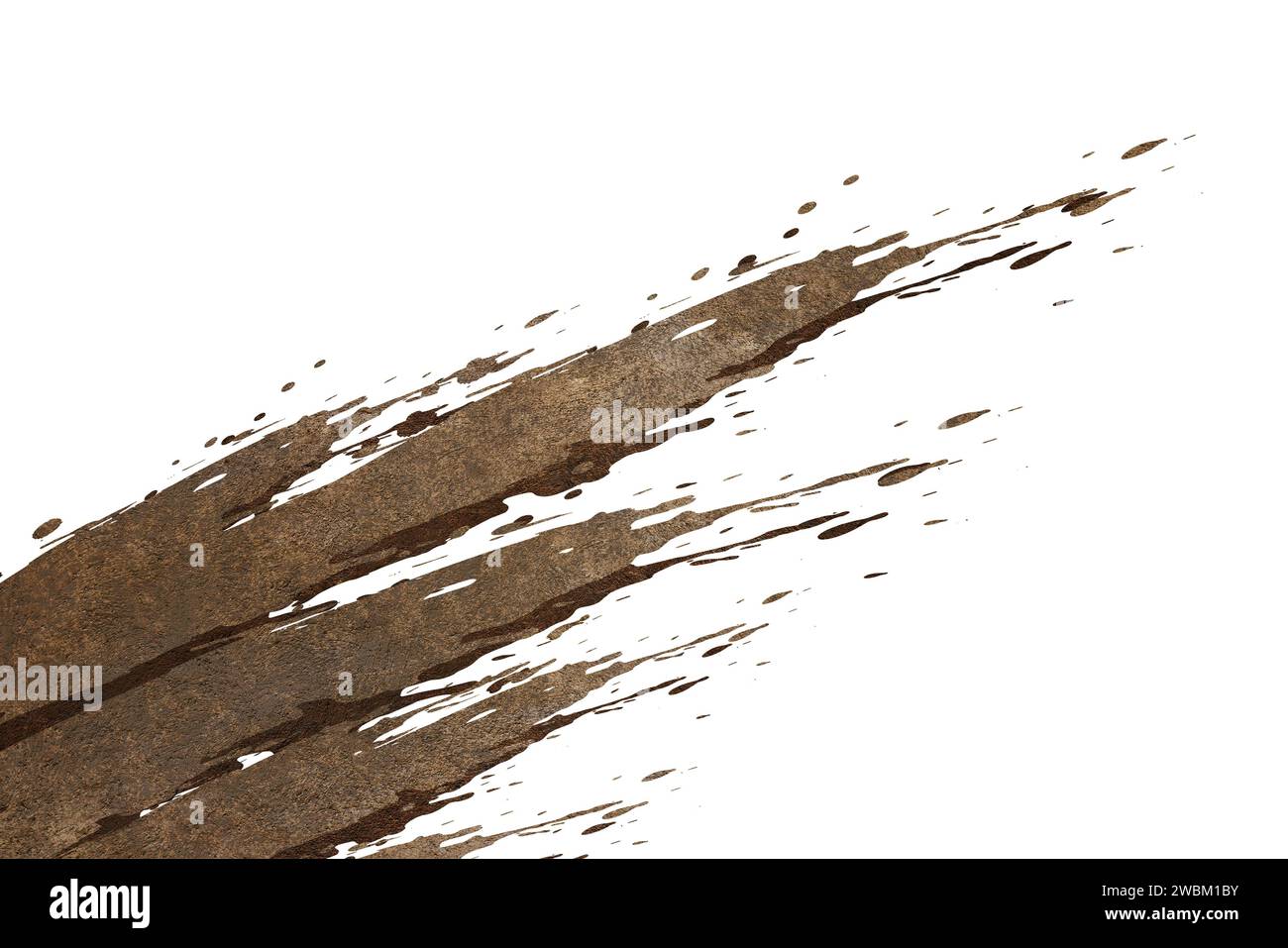 mud splash isolated on white background Stock Photo - Alamy