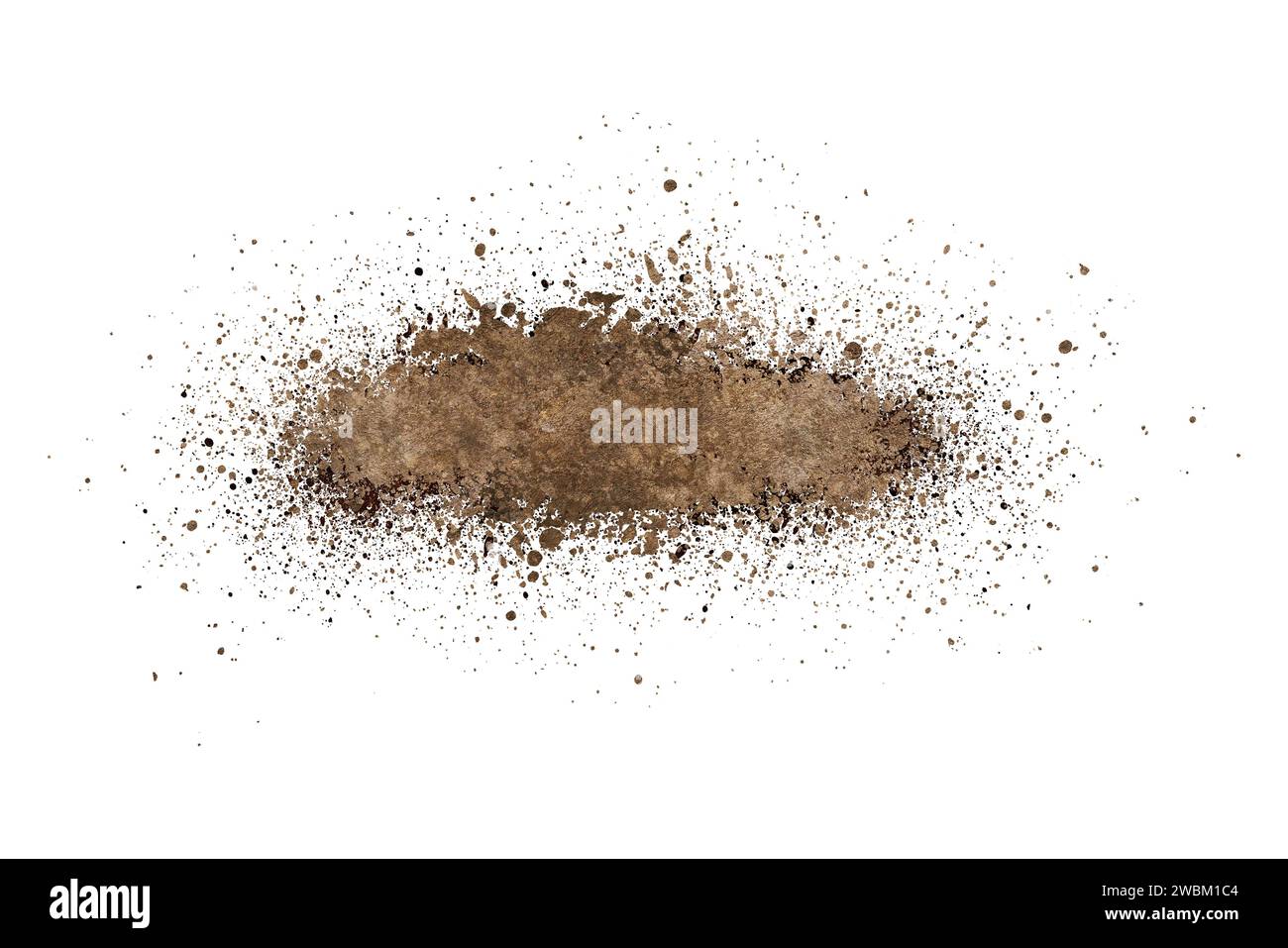 mud splash isolated on white background Stock Photo - Alamy
