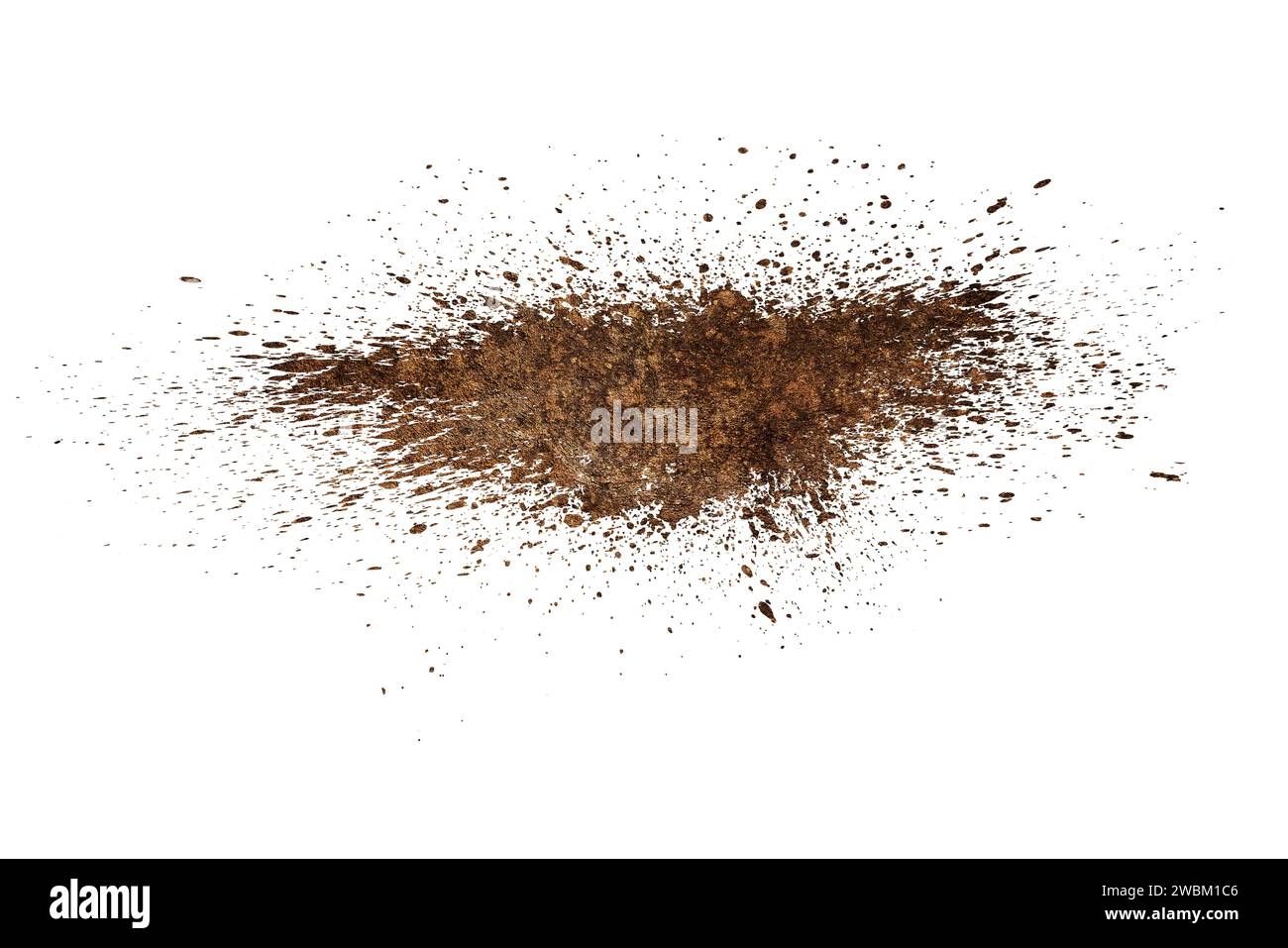 mud splash isolated on white background Stock Photo - Alamy