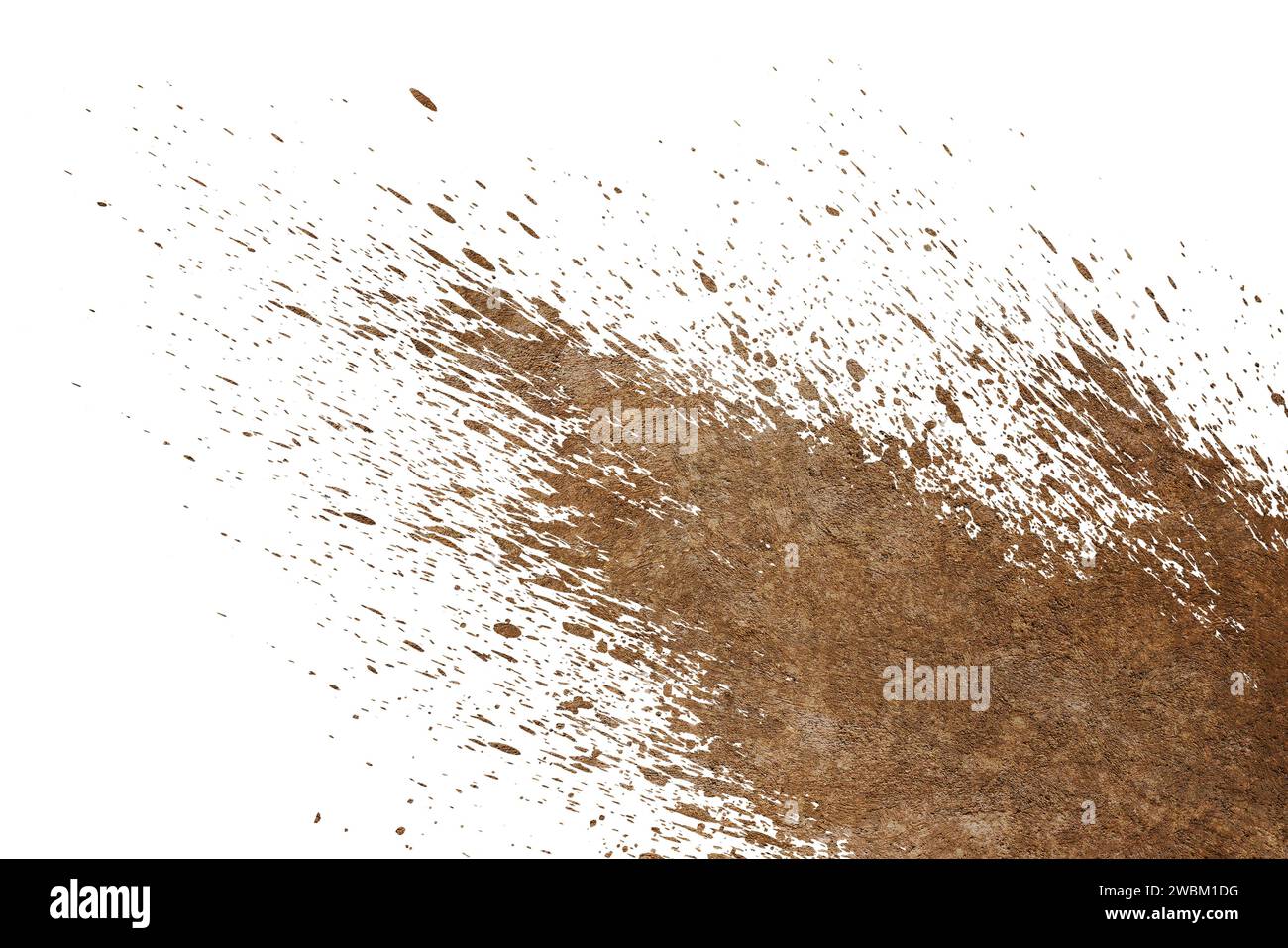 mud splash isolated on white background Stock Photo - Alamy
