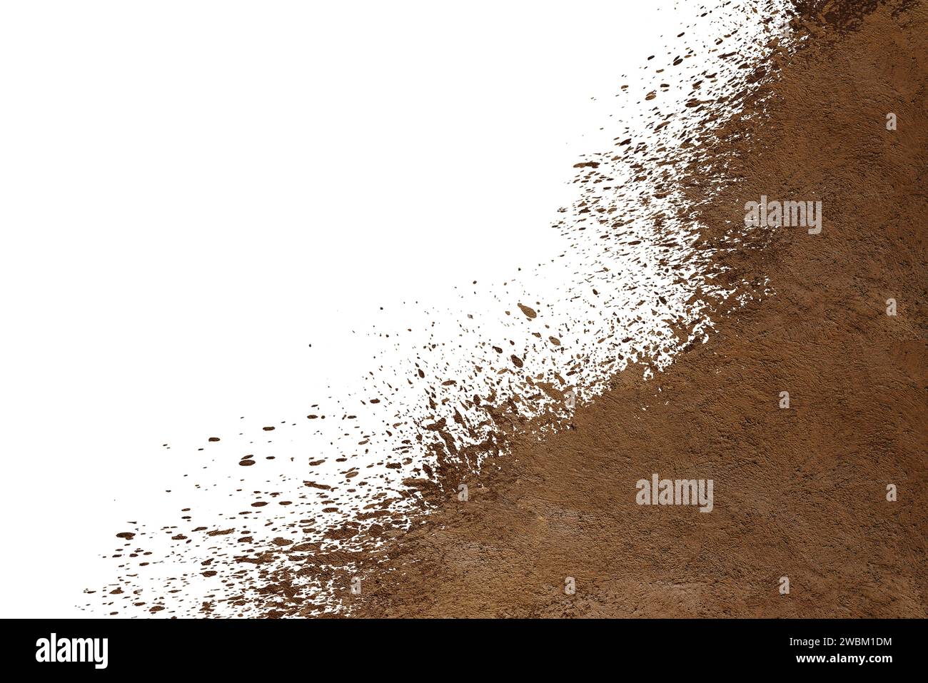 mud splash isolated on white background Stock Photo - Alamy