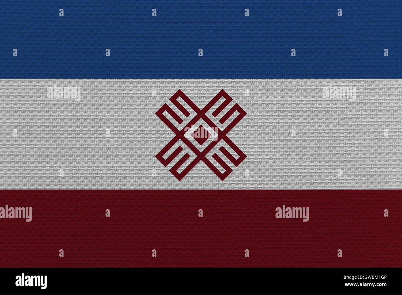 Flag of Mari El, Fabric flag of Mari El. Mari El National Flag, Fabric ...