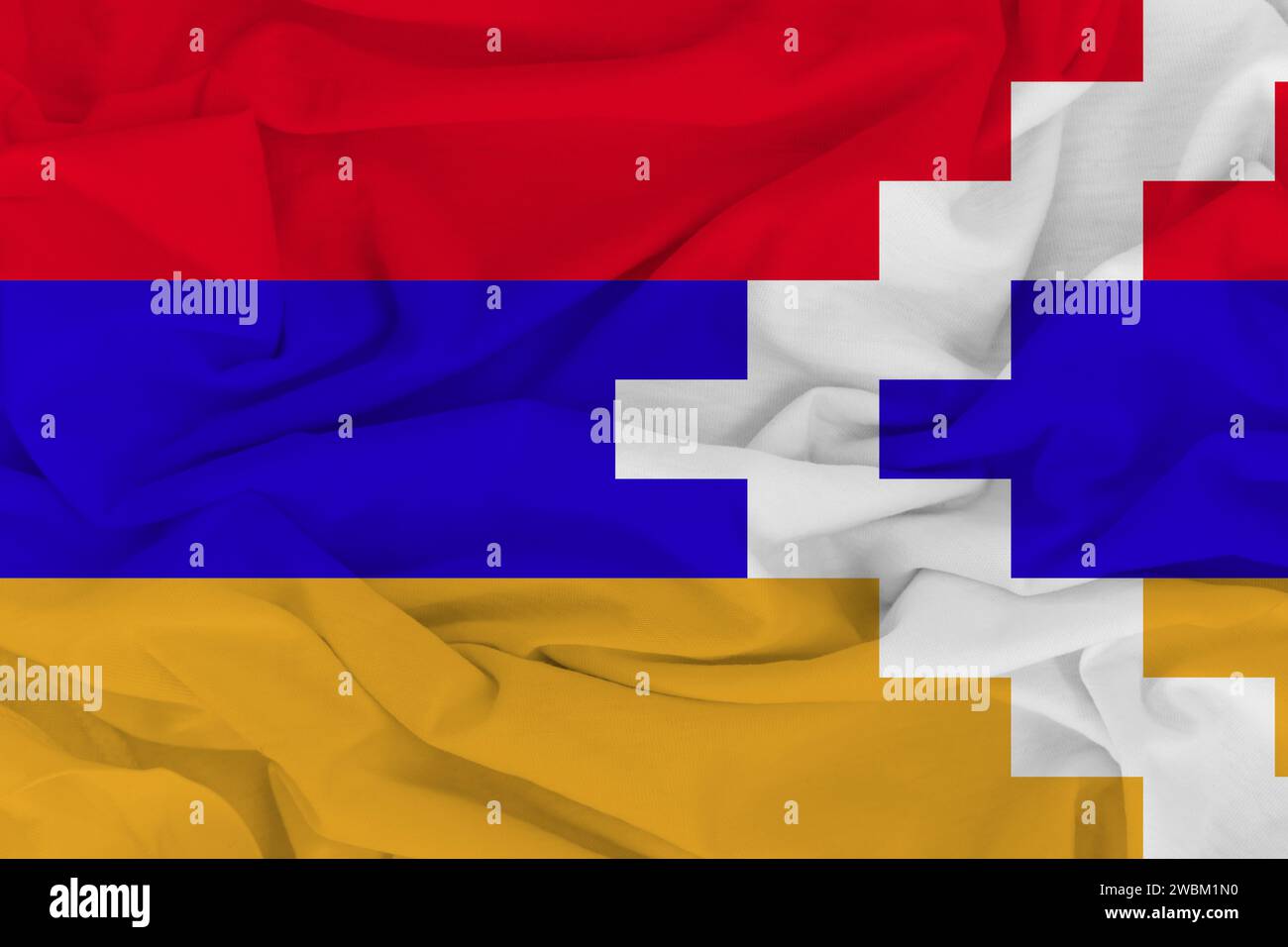 Flag of Nagorno Karabakh Republic, Fabric flag of Nagorno Karabakh ...