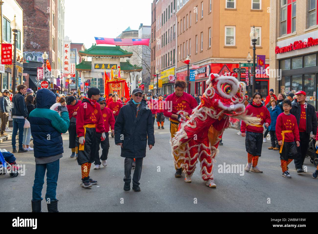 Lion Dance ceremony to celebrate the Chinese New Year in Chinatown ...
