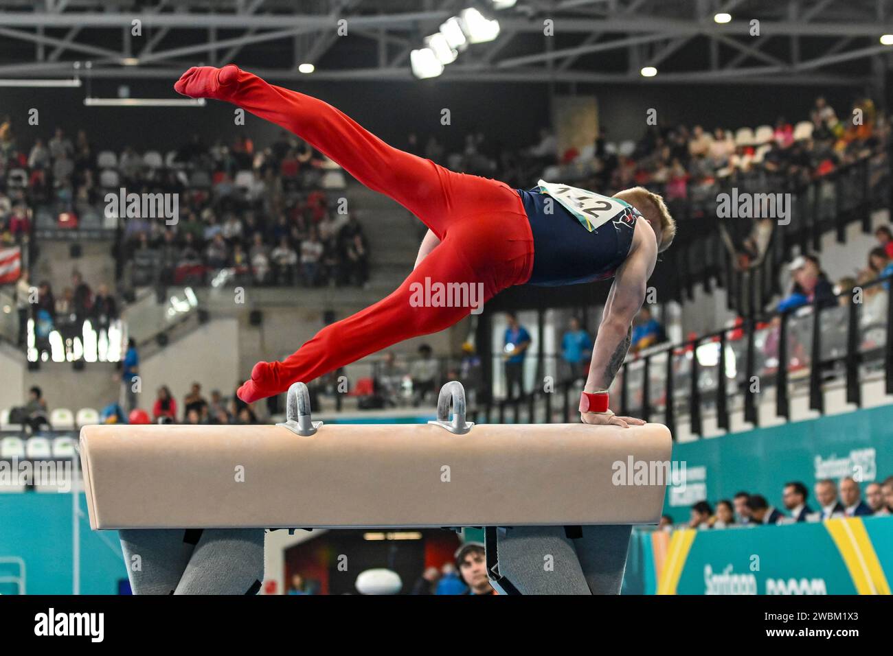 Santiago, Chile, October 23, 2023, Cameron Bock(USA) during Gymnastics ...