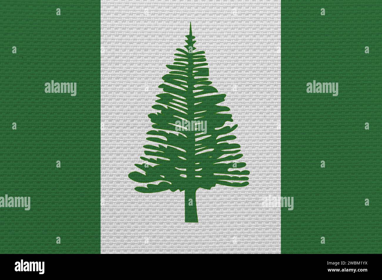 Flag of Norfolk Island, Fabric flag of Norfolk Island. Norfolk Island ...