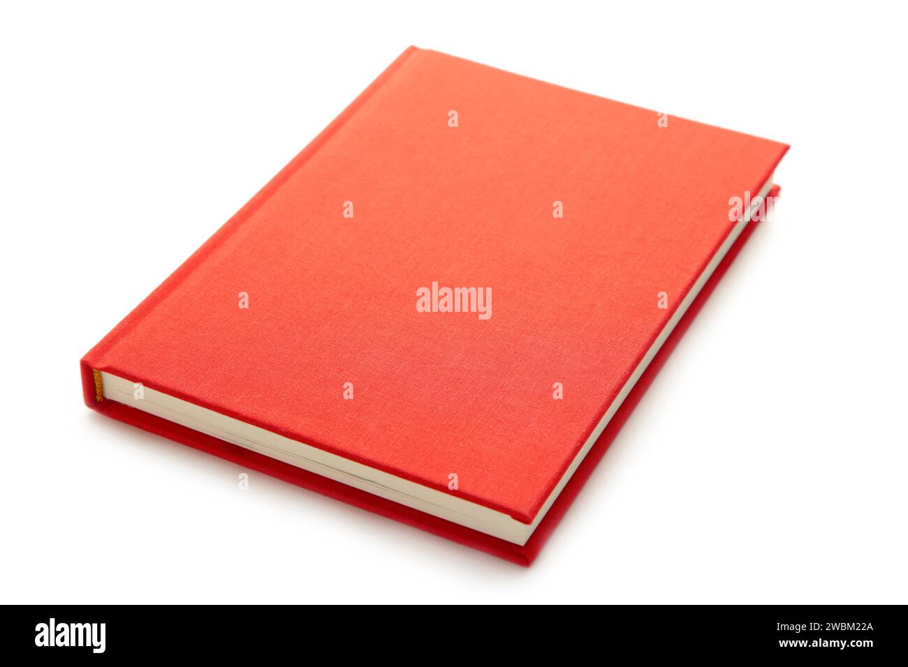Red notebook isolated on the white background Stock Photo - Alamy