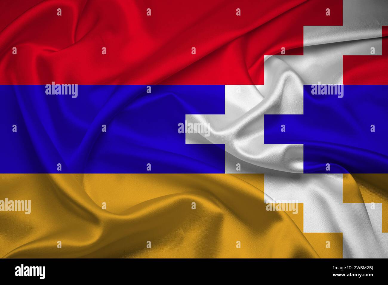 Flag of Nagorno Karabakh Republic, Fabric flag of Nagorno Karabakh ...