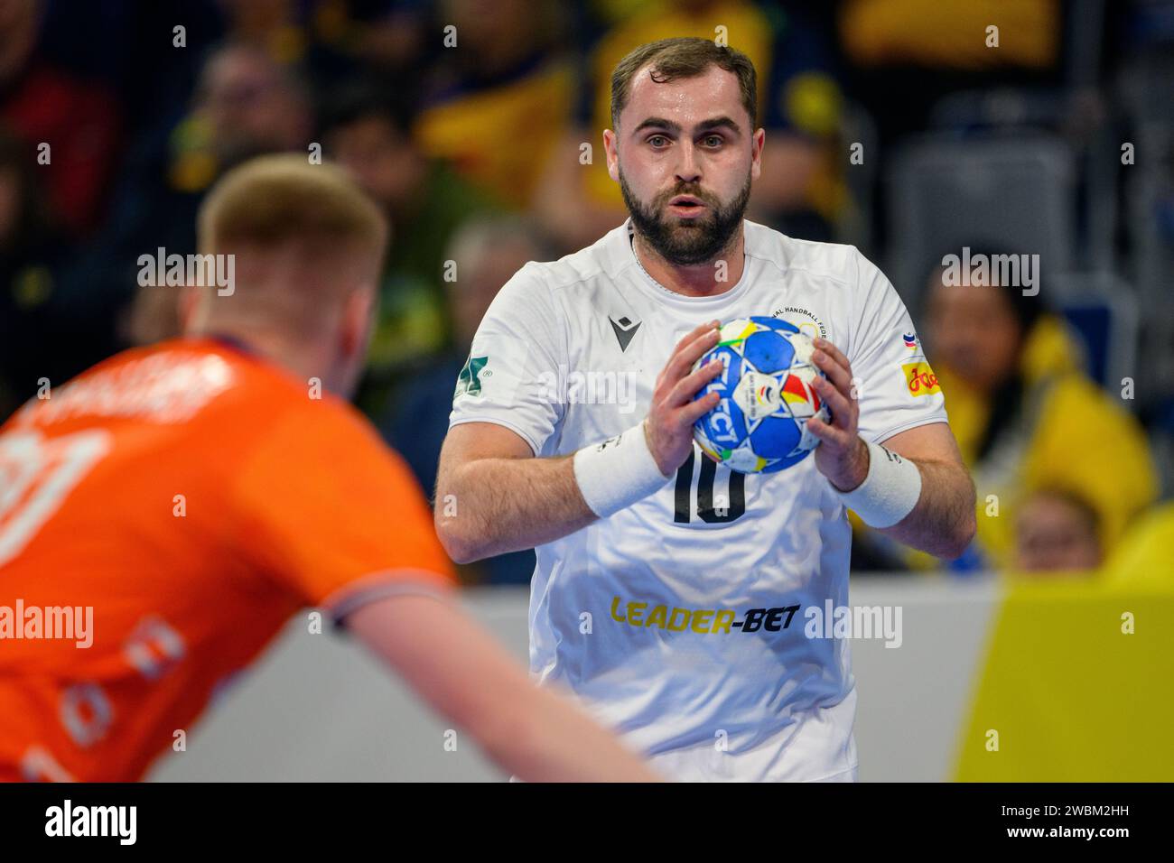 Irakli Kbilashvili of, Georgia. , . during the EHF European Handball ...