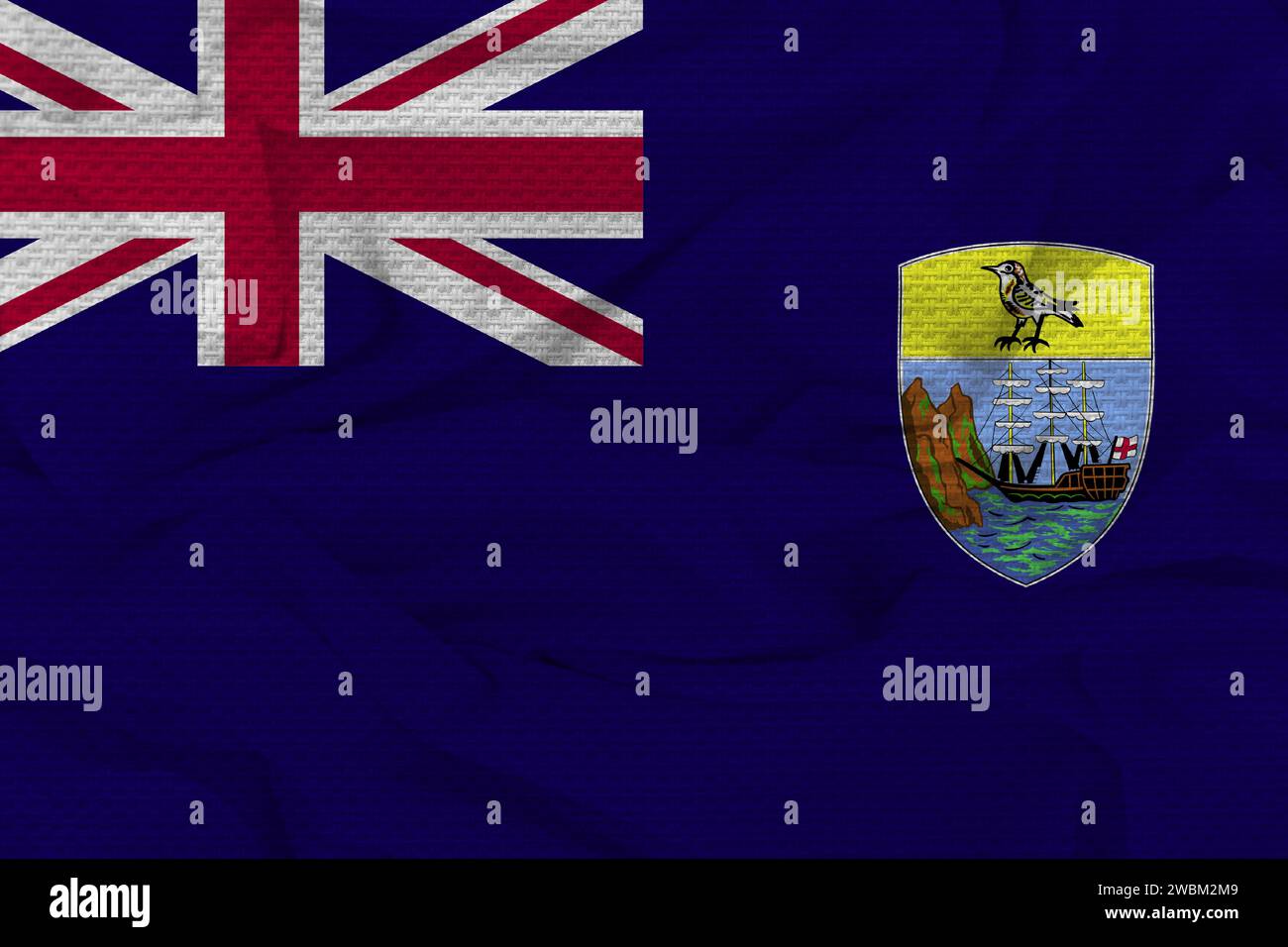Flag of Saint Helena, Fabric flag of Saint Helena. Saint Helena ...
