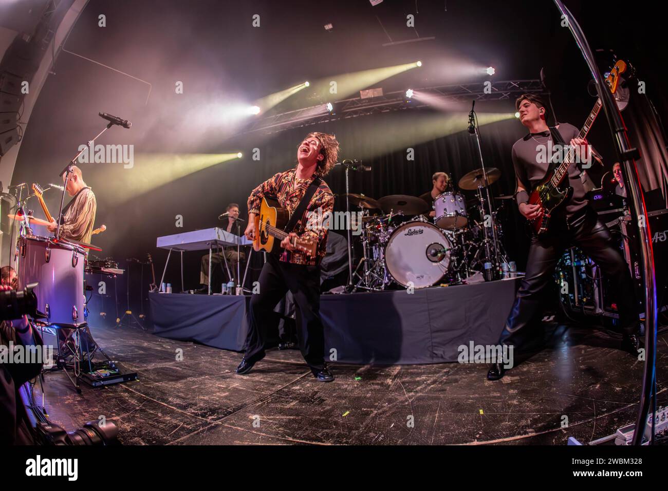 Milan Italy. 10th Jan 2024. The German band GIANT ROOKS performs live ...