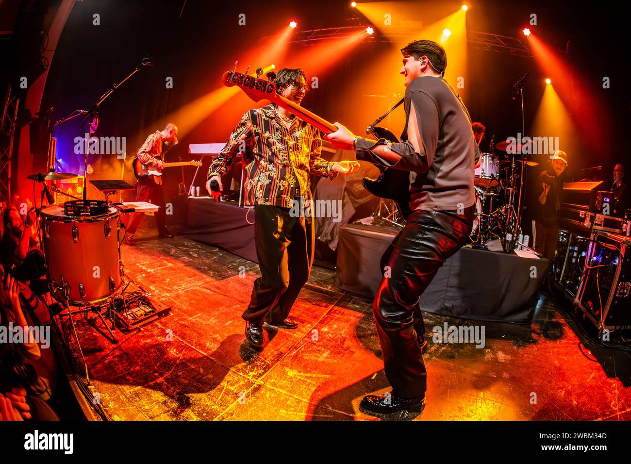 Milan Italy. 10th Jan 2024. The German band GIANT ROOKS performs live ...