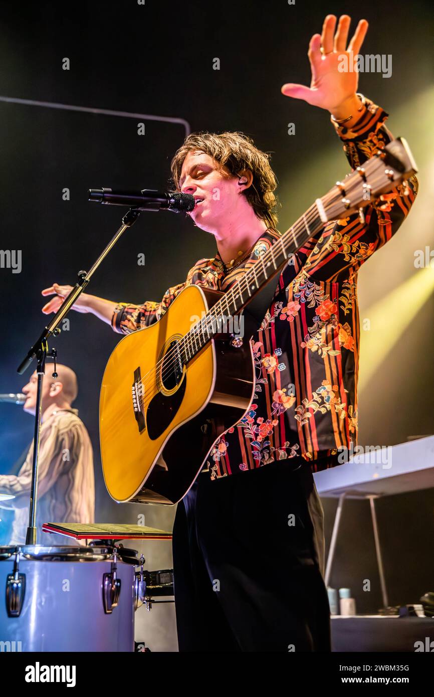 Milan Italy. 10th Jan 2024. The German band GIANT ROOKS performs live ...