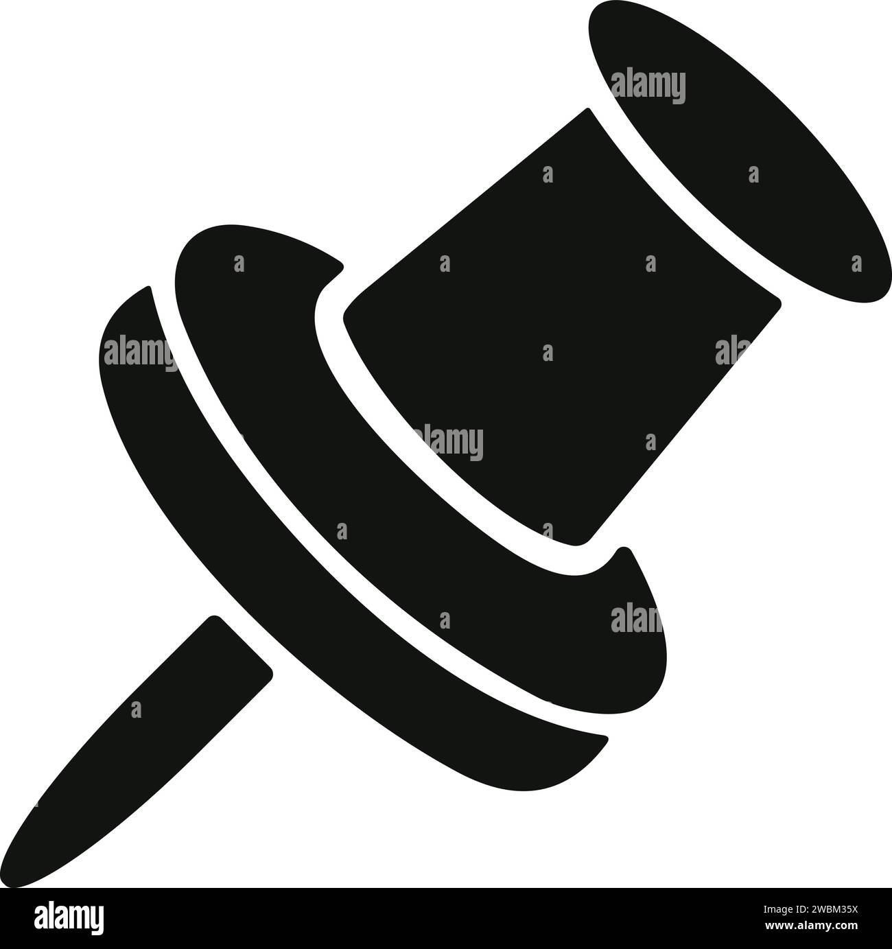 Pushpin silhouette Cut Out Stock Images & Pictures - Alamy