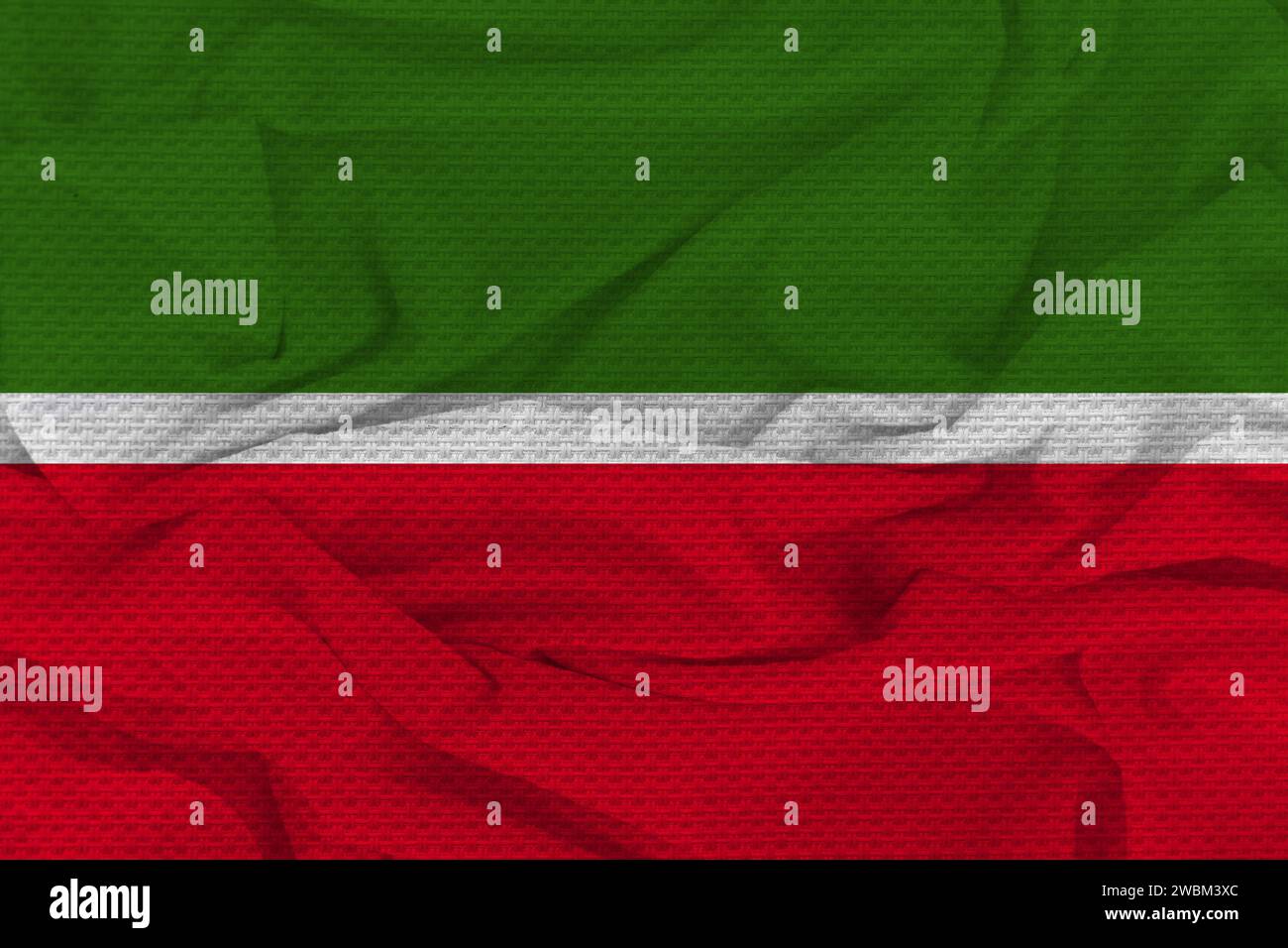 Flag of Tatarstan, Fabric flag of Tatarstan. Tatarstan National Flag ...