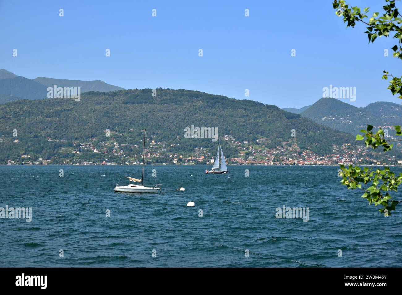 View across lake lago hi-res stock photography and images - Alamy