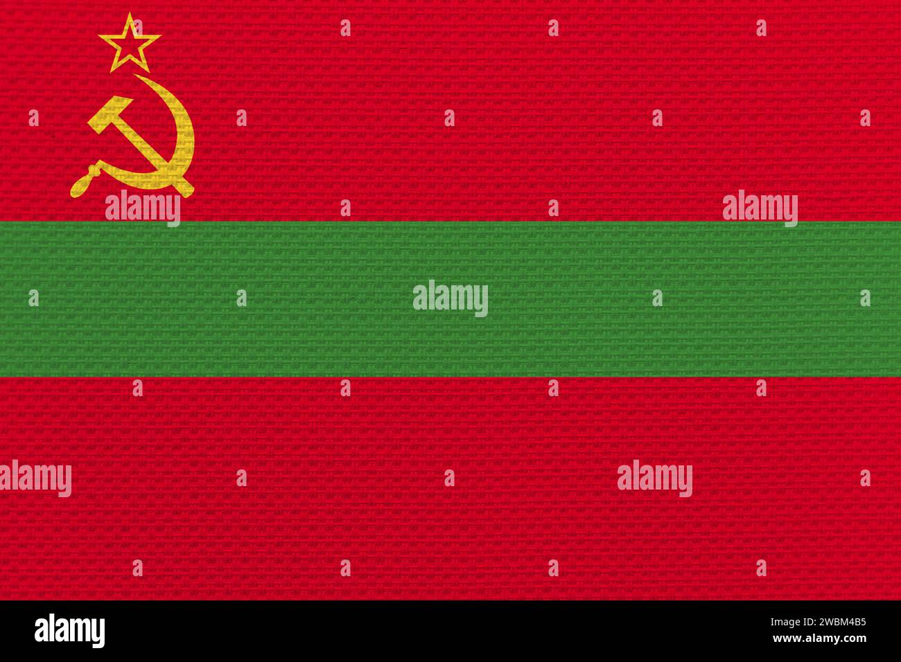 Flag of Transnistria, Fabric flag of Transnistria. Transnistria ...