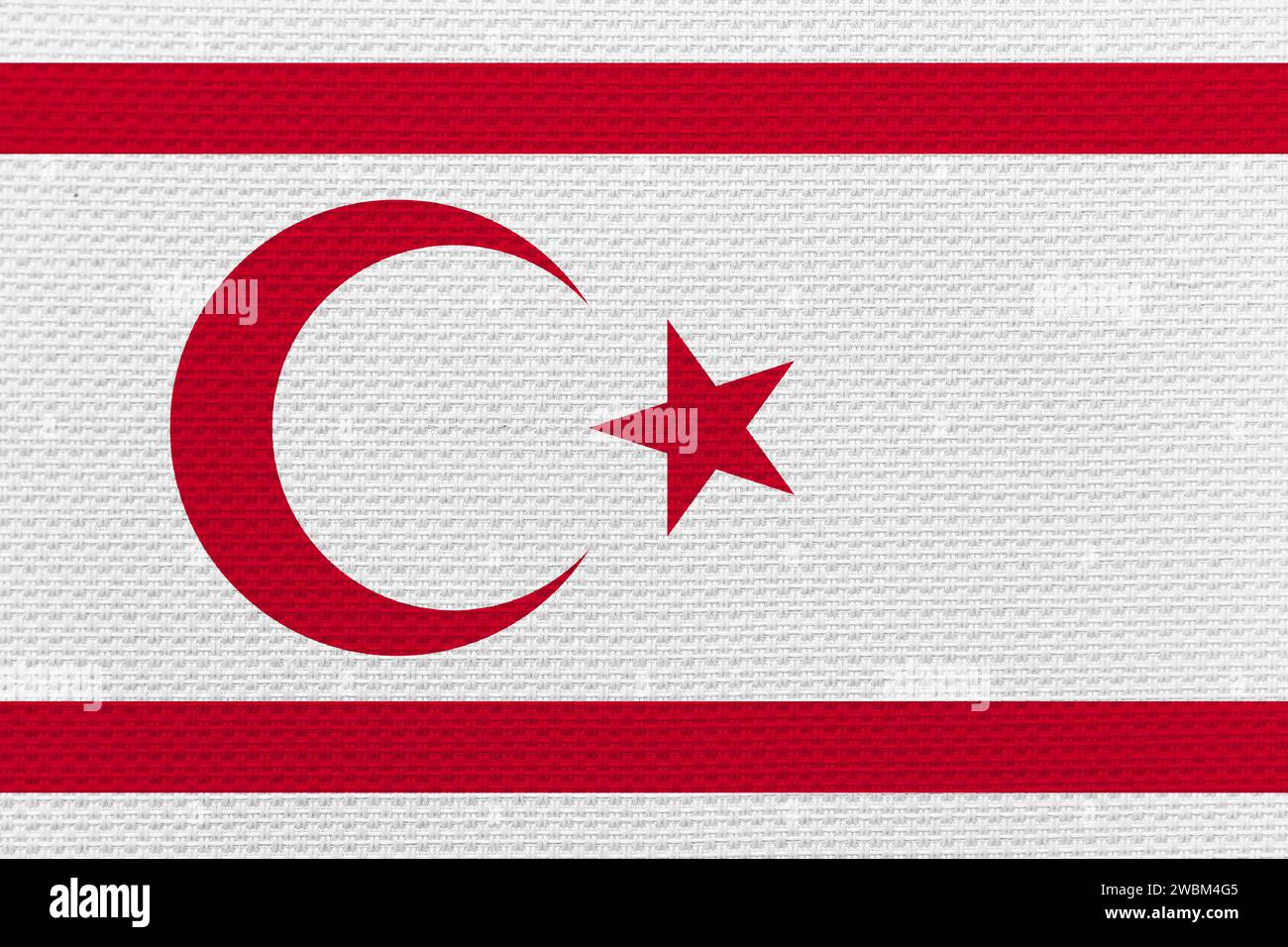 Flag of Turkish Republic of Northern Cyprus, Fabric flag of Turkish ...