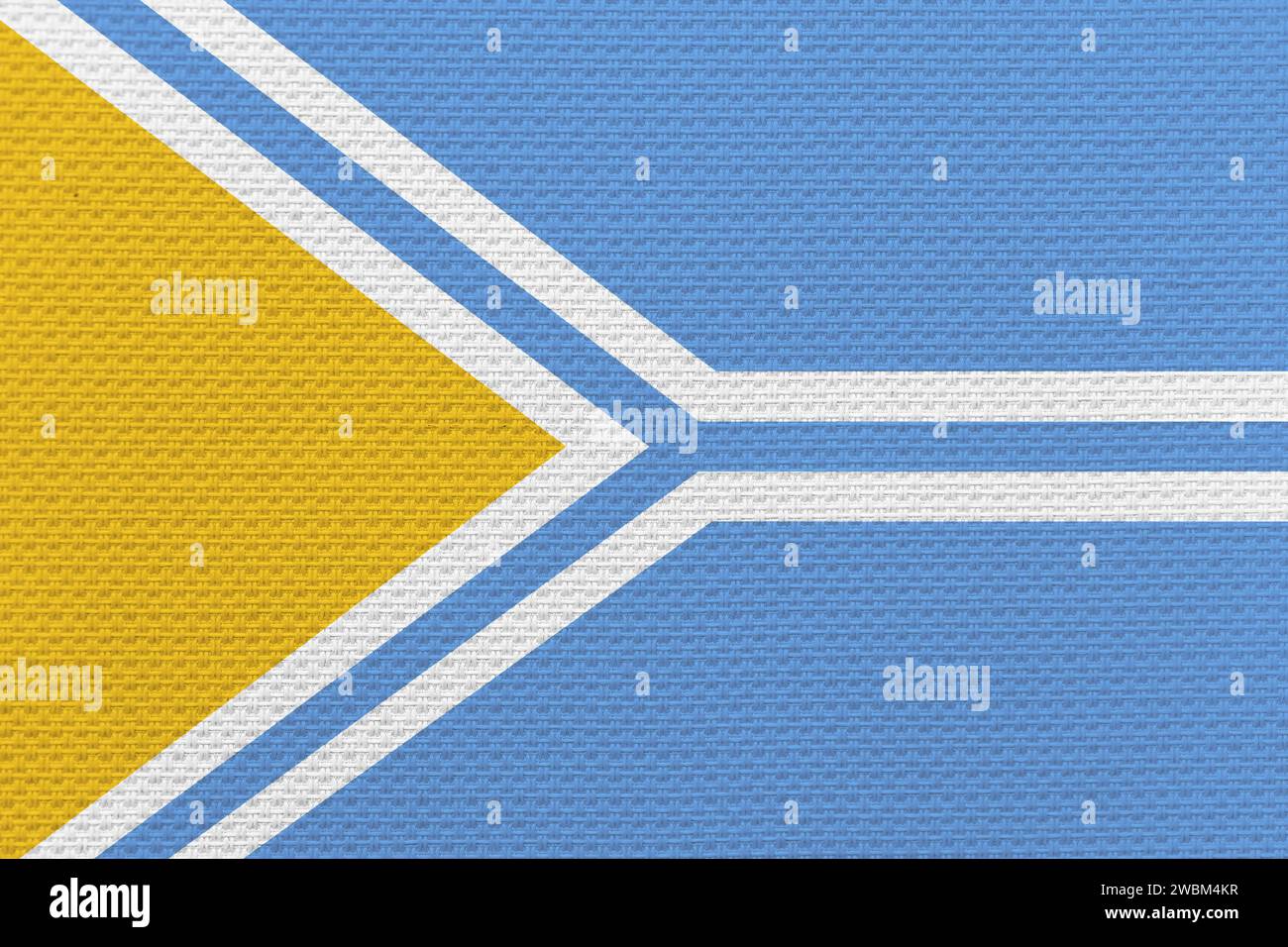 Flag of Tuva, Fabric flag of Tuva. Tuva National Flag, Fabric and ...