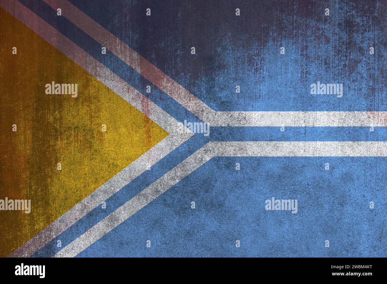 Flag of Tuva, Fabric flag of Tuva. Tuva National Flag, Fabric and ...