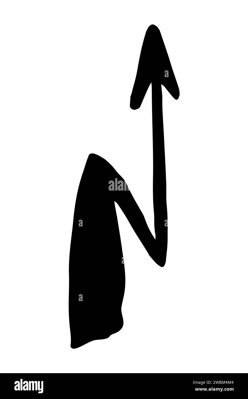 Zig zag up arrow icon hi-res stock photography and images - Alamy