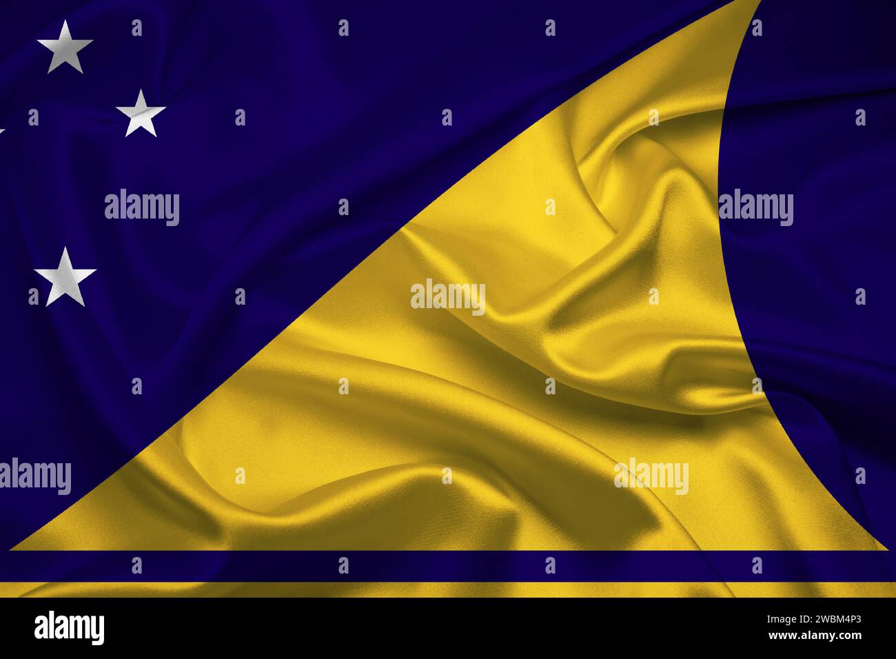 Flag of Tokelau, Fabric flag of Tokelau. Tokelau National Flag, Fabric and Texture Flag Image of ...