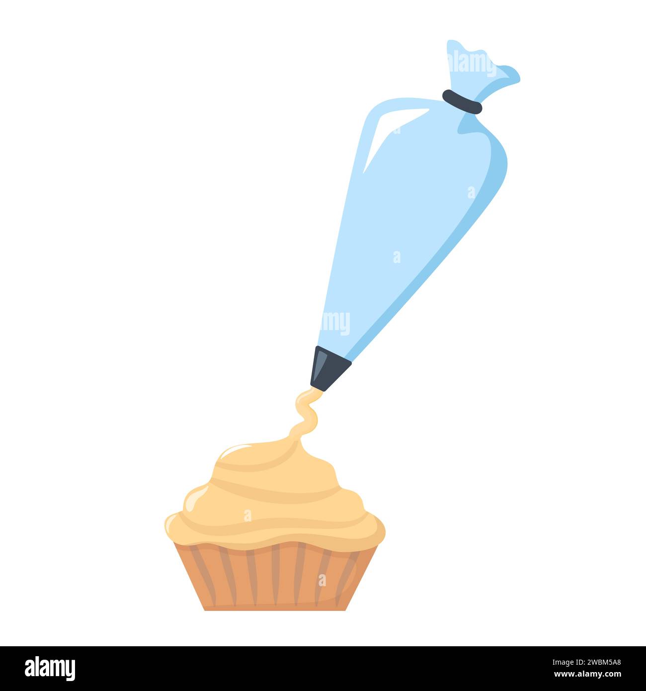 Frosting piping Stock Vector Images - Alamy