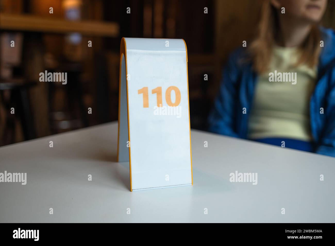 Table menu ordering system hi-res stock photography and images - Alamy