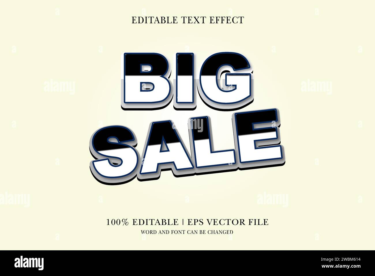 3d editable psd text effect hi-res stock photography and images - Alamy