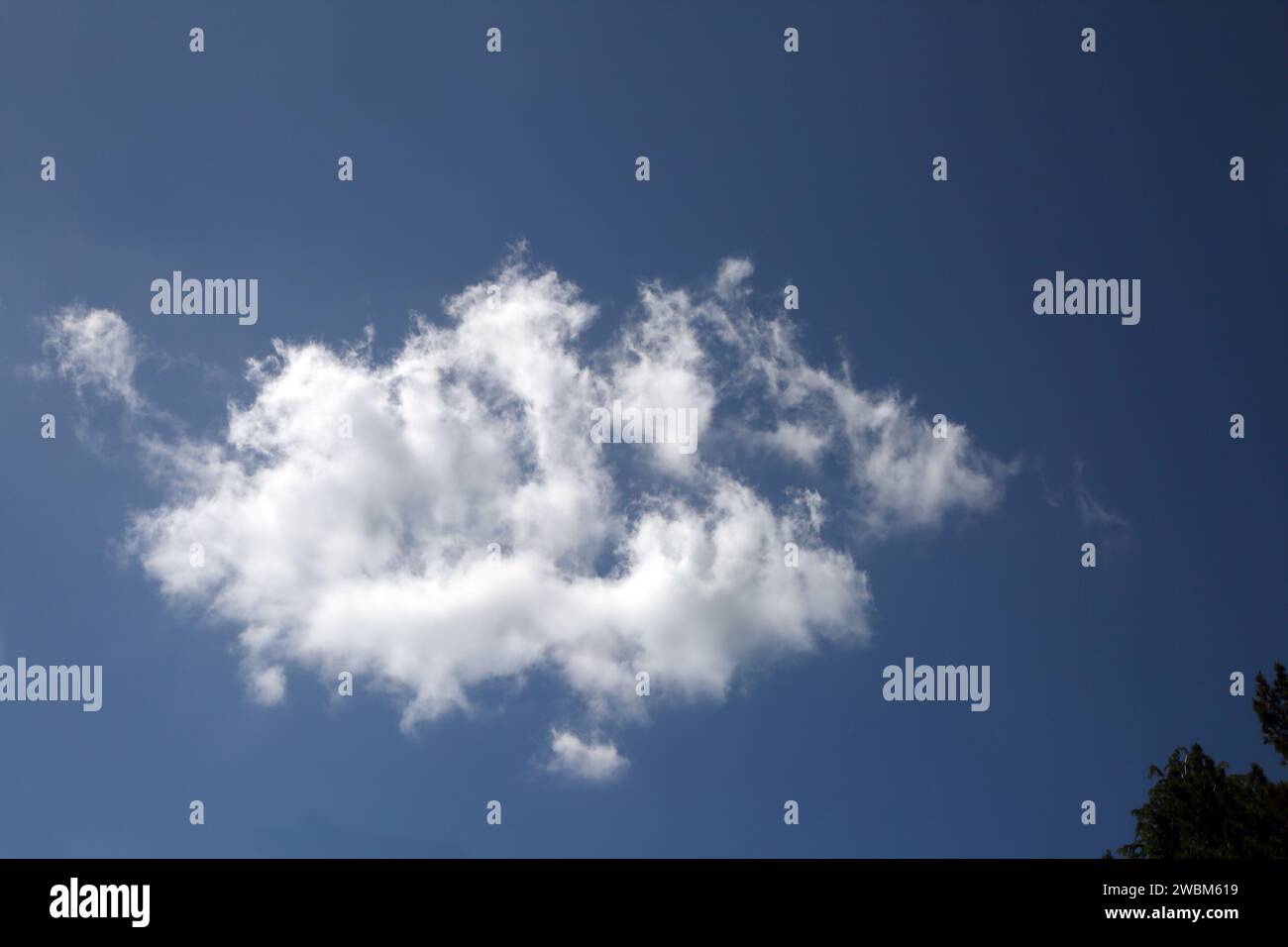 White Cloud Separating in Blue Sky Stock Photo - Alamy White Cloud Separating in Blue Sky Stock Photo - Alamy