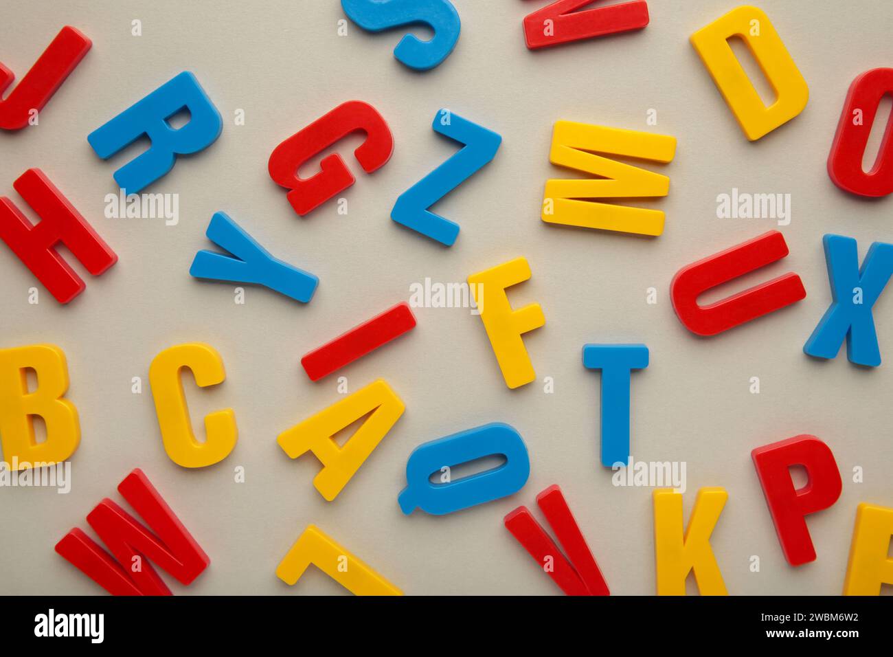 Plastic magnetic alphabet letters hi-res stock photography and images ...