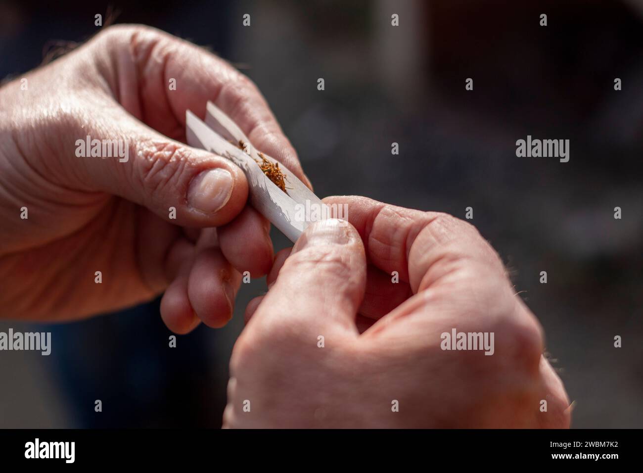 Cigarette tobacco paper smoke smoker hi-res stock photography and ...
