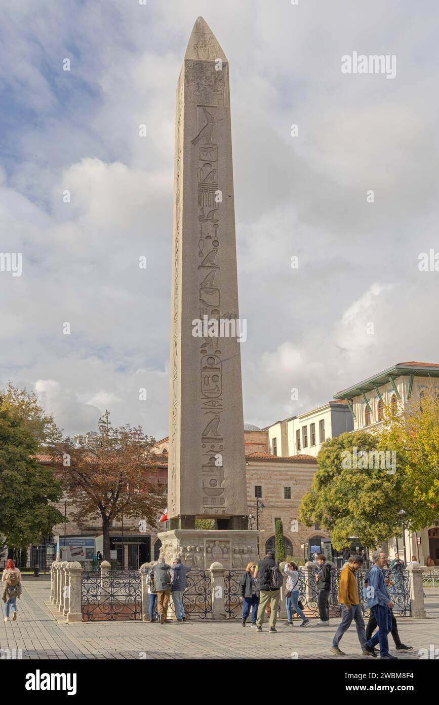 Istanbul, Turkey - October 18, 2023: Obelisk of Theodosius Column at ...