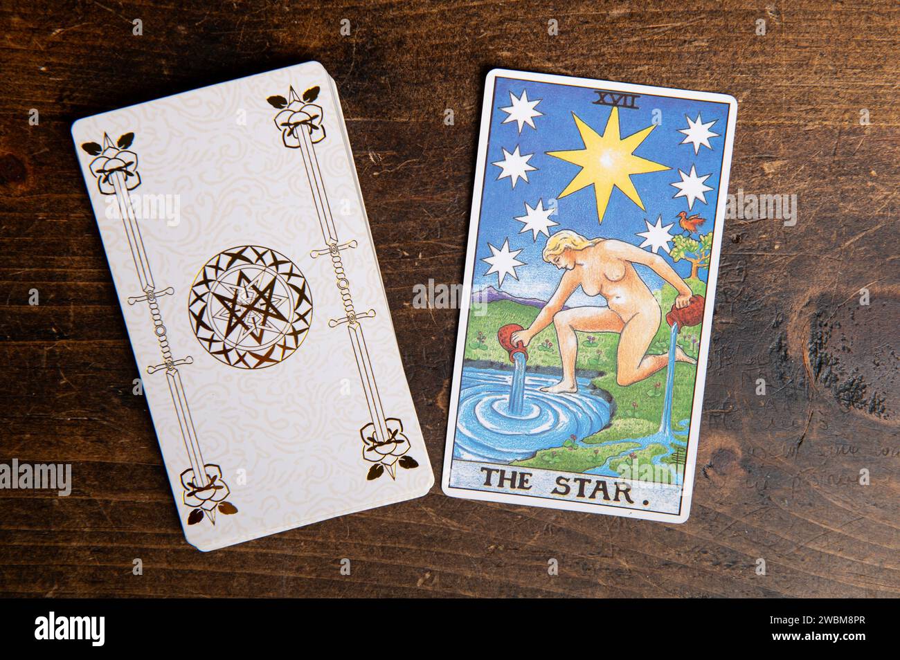 The classic card of Rider Waite deck Stock Photo - Alamy